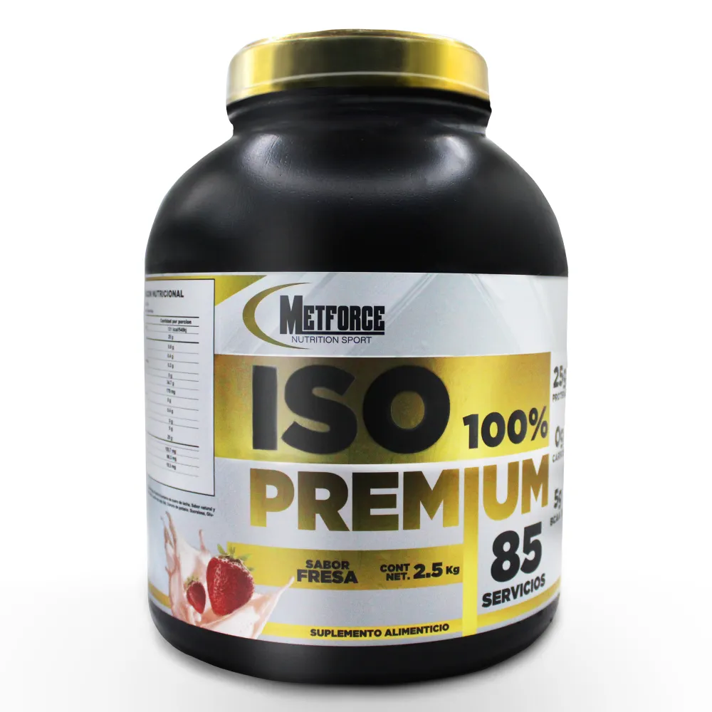 Proteína ISO 100% Premium - Metforce | Suplementos Gym México